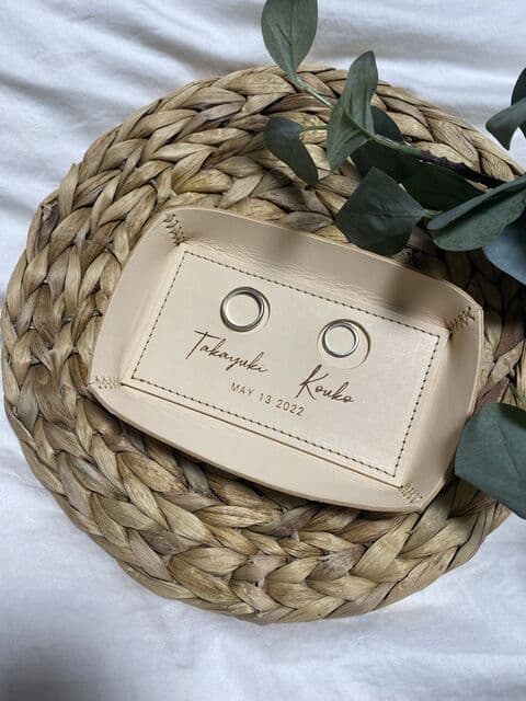 国産牛革のリングピロー/rpl01 | Bellwedy