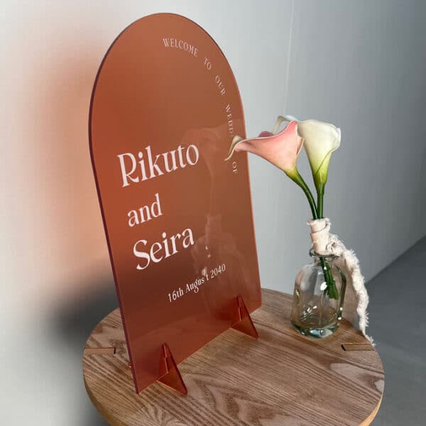 アクリルウェルカムボード/wba06 | Bellwedy